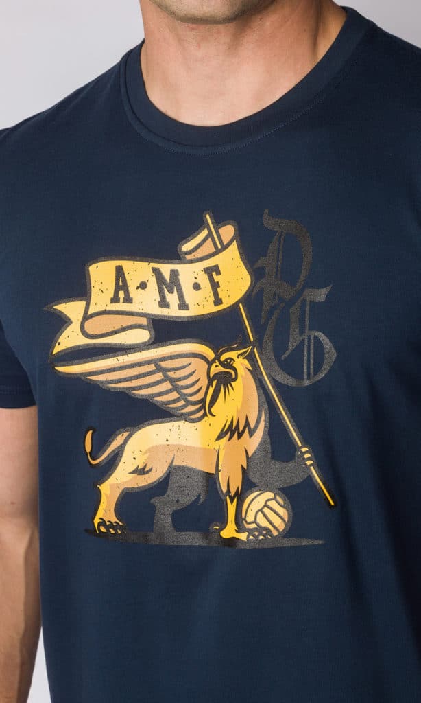 T-shirt "AMF Gryphon" Navy - PGwear Ultras Sportswear