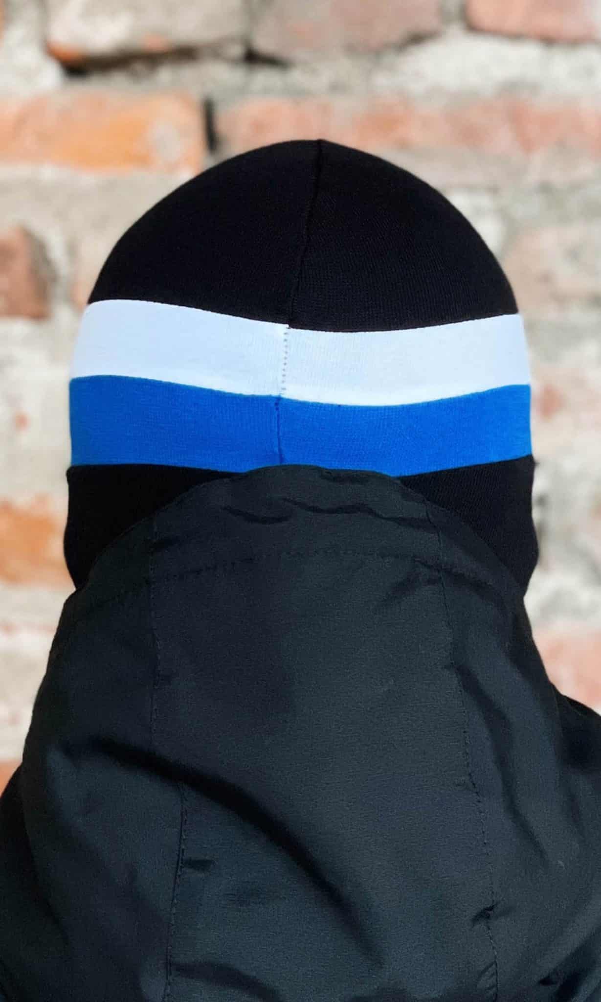 Balaclava Stripe White/Blue - PGwear Ultras Sportswear