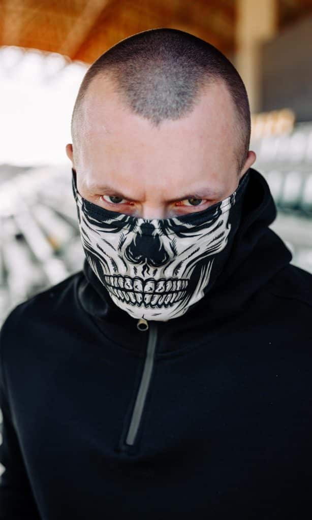 Mask Hoodie "Skull" - PGwear Ultras Sportswear