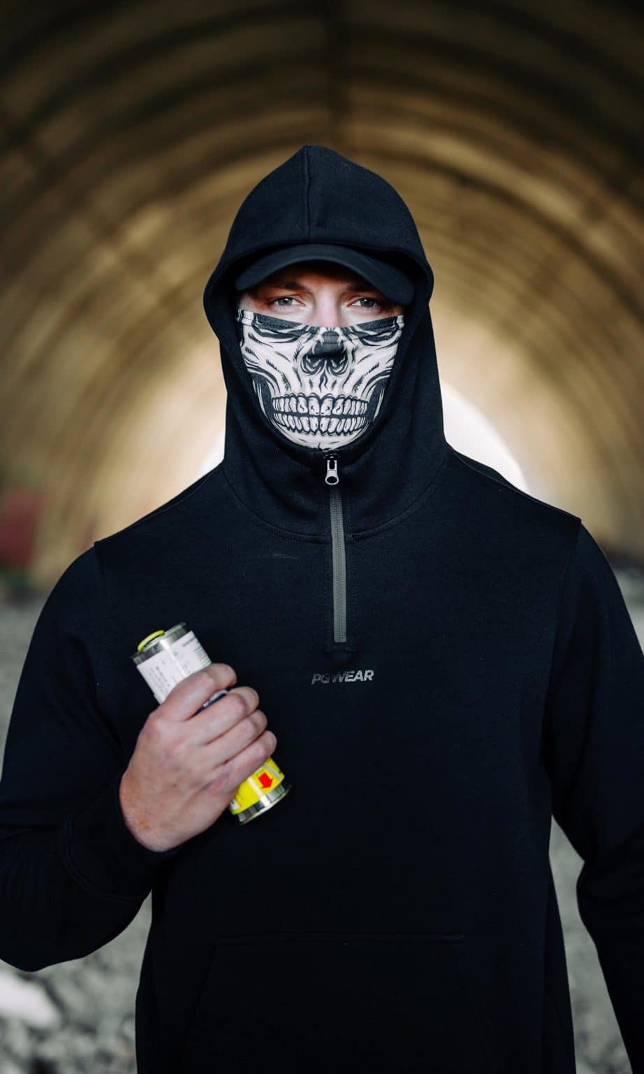 Mask Hoodie "Skull" - PGwear Ultras Sportswear