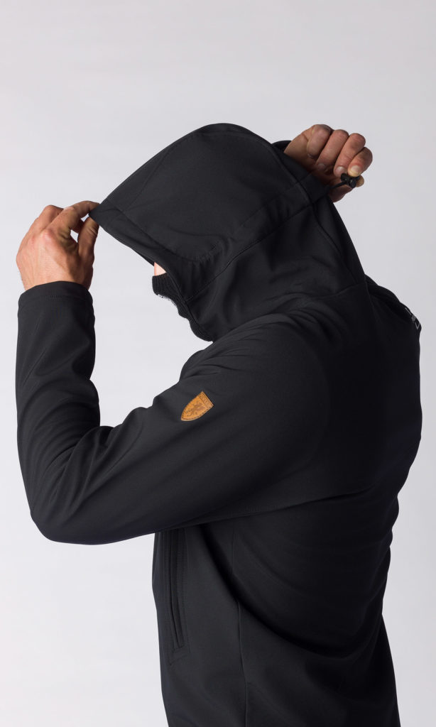 Mask Softshell Jacket Parka "Harbour" Black - PGwear Ultras Sportswear