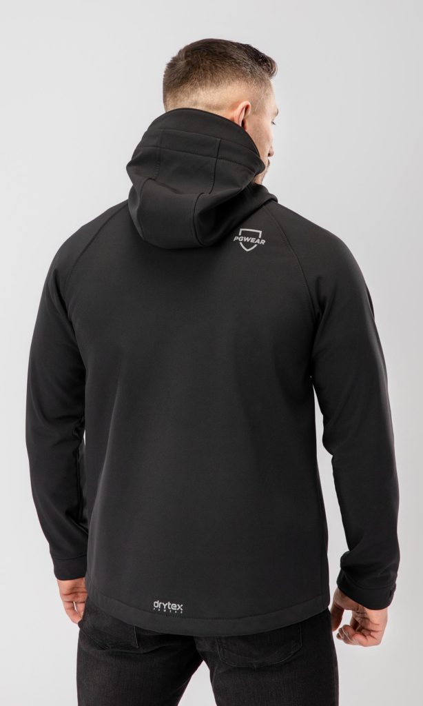 Full Face Softshell Jacket "Aggressive" Black - PGwear Ultras Sportswear
