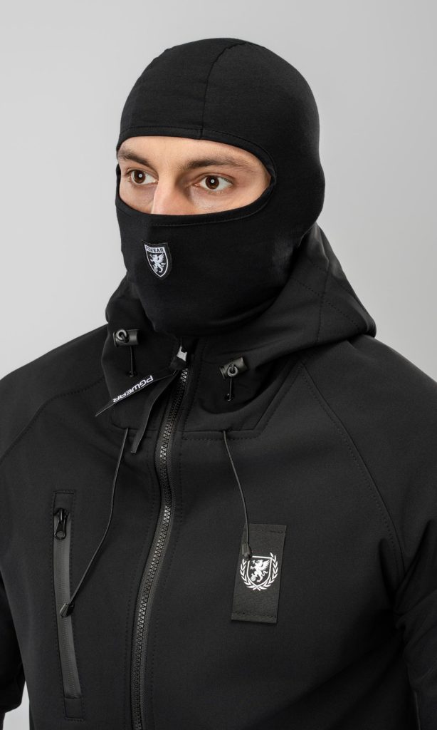 Full Face Softshell Jacket "Aggressive" Black - PGwear Ultras Sportswear