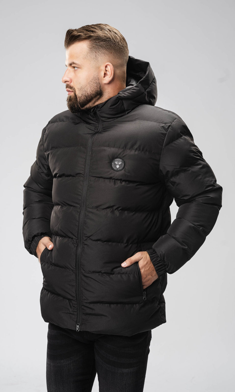 Full Face Jacket "Himalaya" Black - PGwear Ultras Sportswear