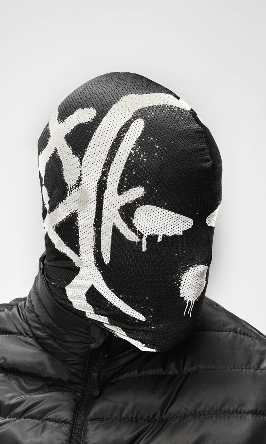Mesh Balaclava “Shadow” White No Respect - PGwear Ultras Sportswear