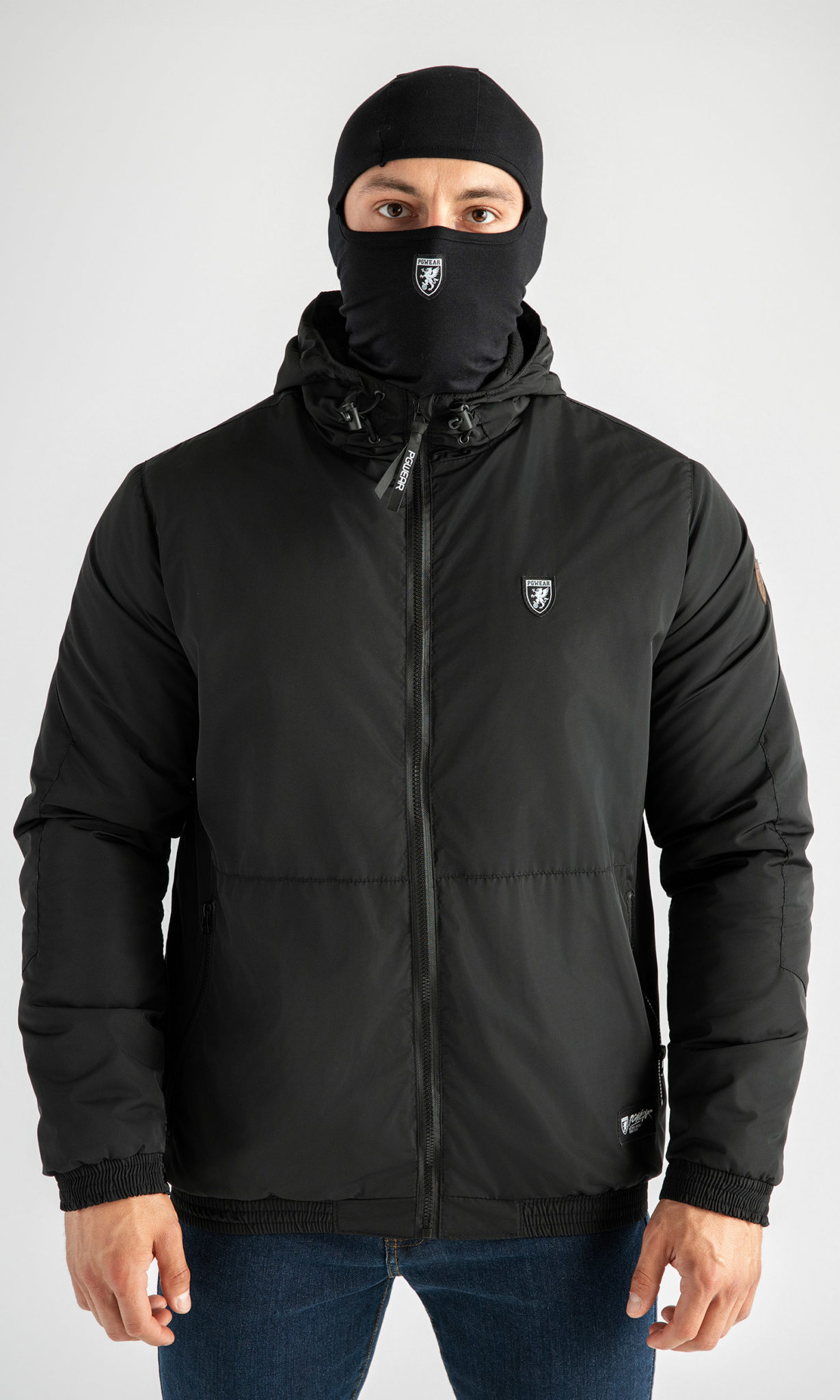 Full Face Jacket "Summit" Black - PGwear Ultras Sportswear