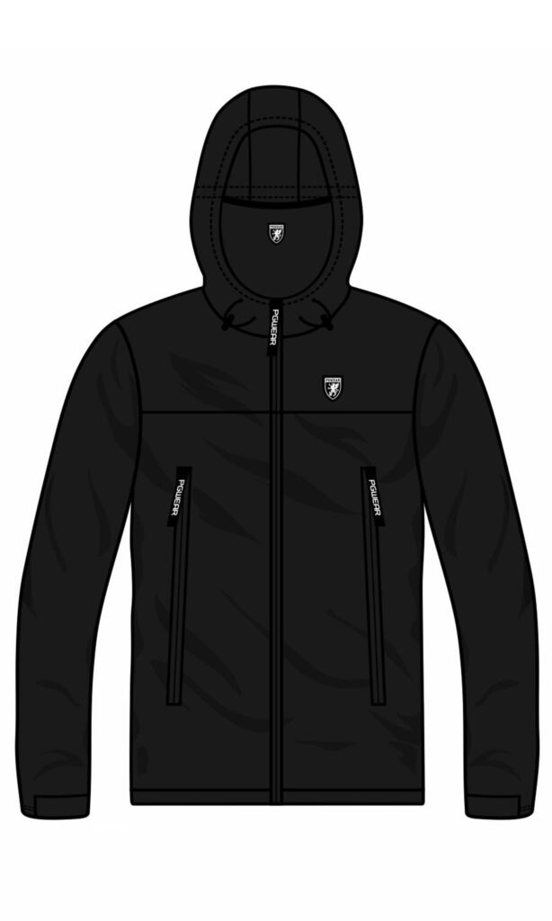 Full Face Jacket "Challenge" Black - PGwear Ultras Sportswear